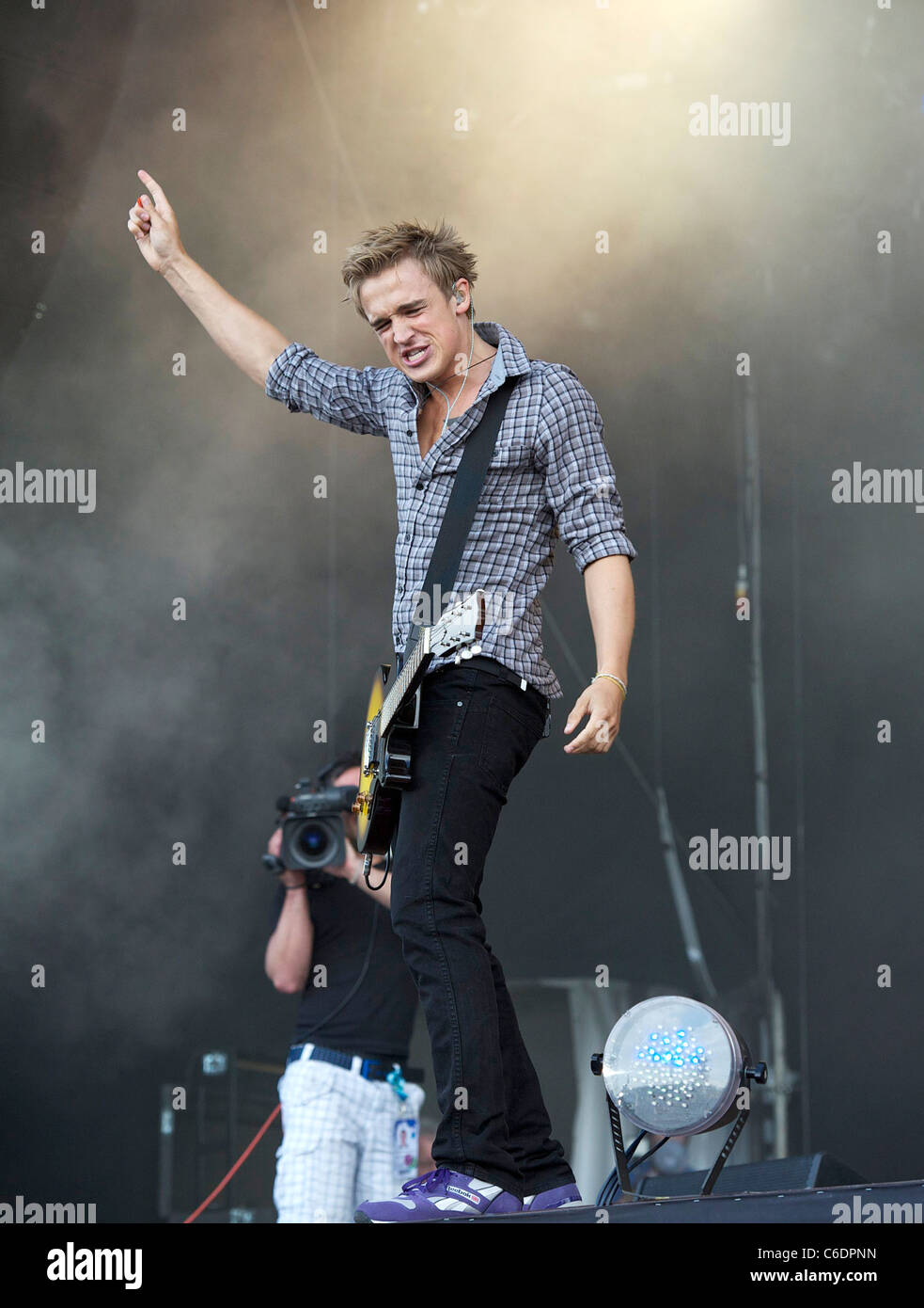 Tom Fletcher McFly perform live on the third day of the Rock in Rio ...