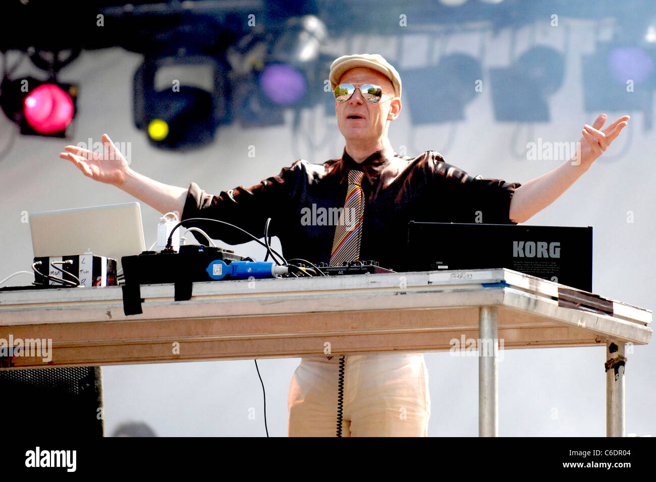 DJ Junkie XL performing a set during the Bevrijdingspop Festival ...