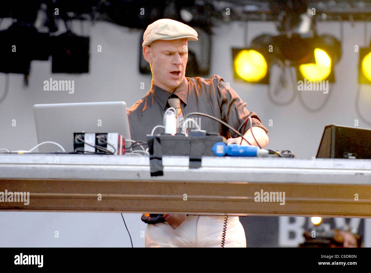 DJ Junkie XL performing a set during the Bevrijdingspop Festival ...