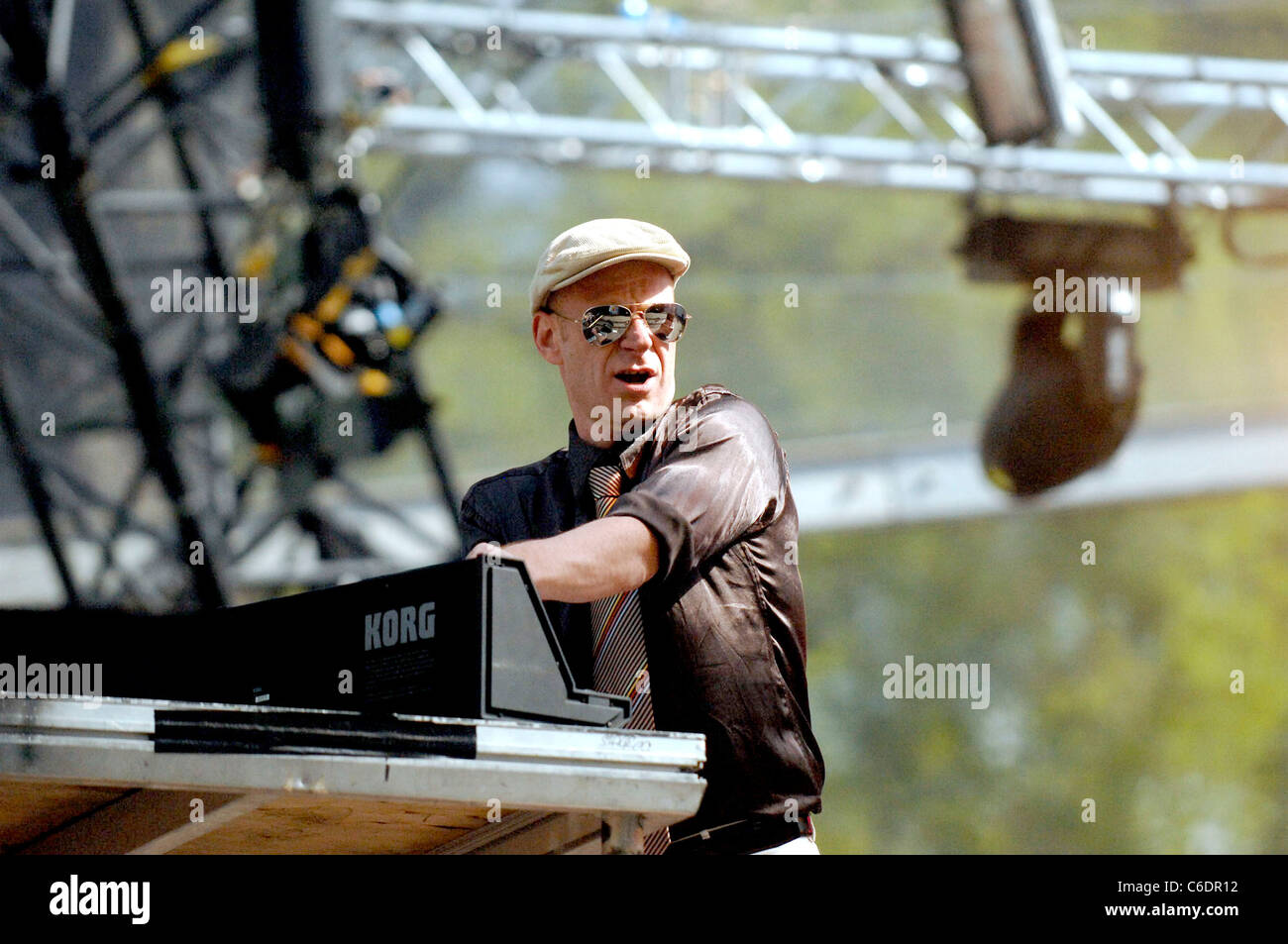 DJ Junkie XL performing a set during the Bevrijdingspop Festival ...