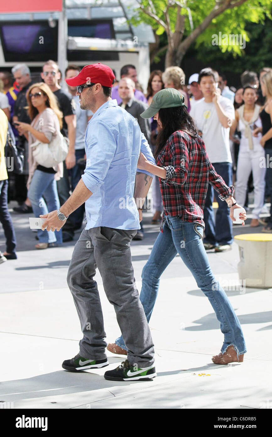 Brian Austin Green and Megan Fox Celebrity arrivals at the Staples ...