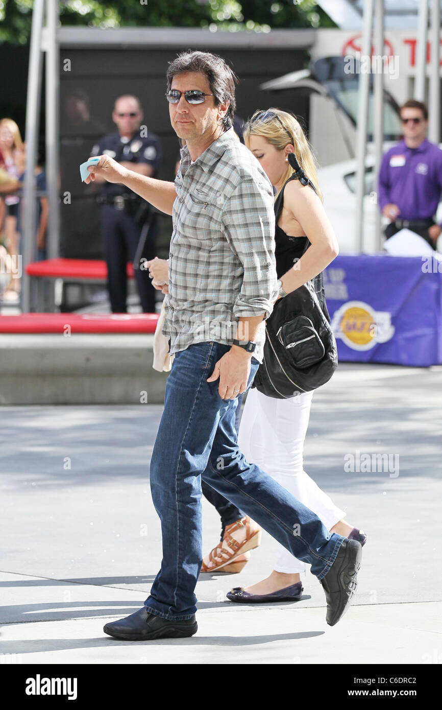 Ray Romano Celebrity arrivals at the Staples Center for game two of the ...