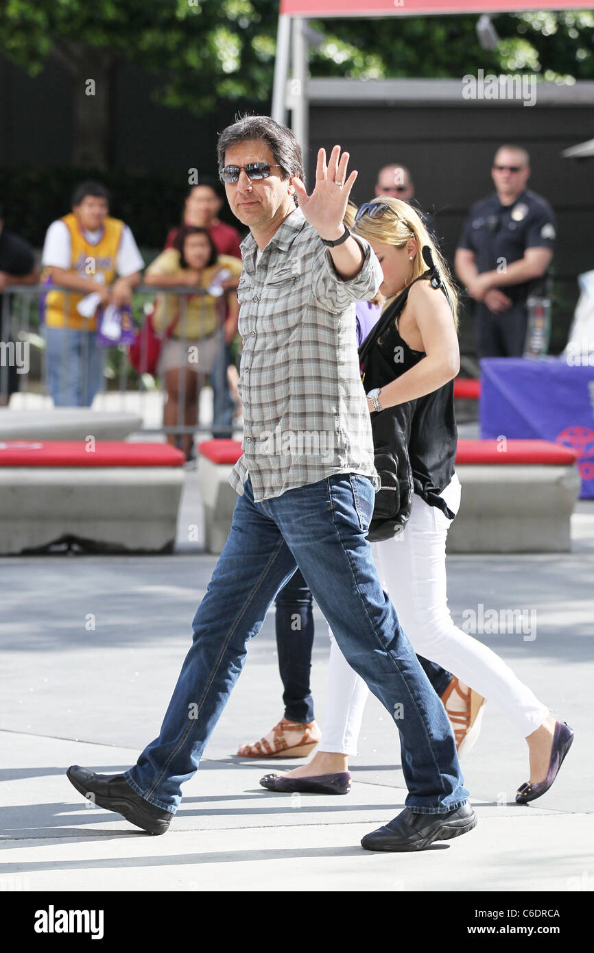 Ray Romano Celebrity arrivals at the Staples Center for game two of the ...
