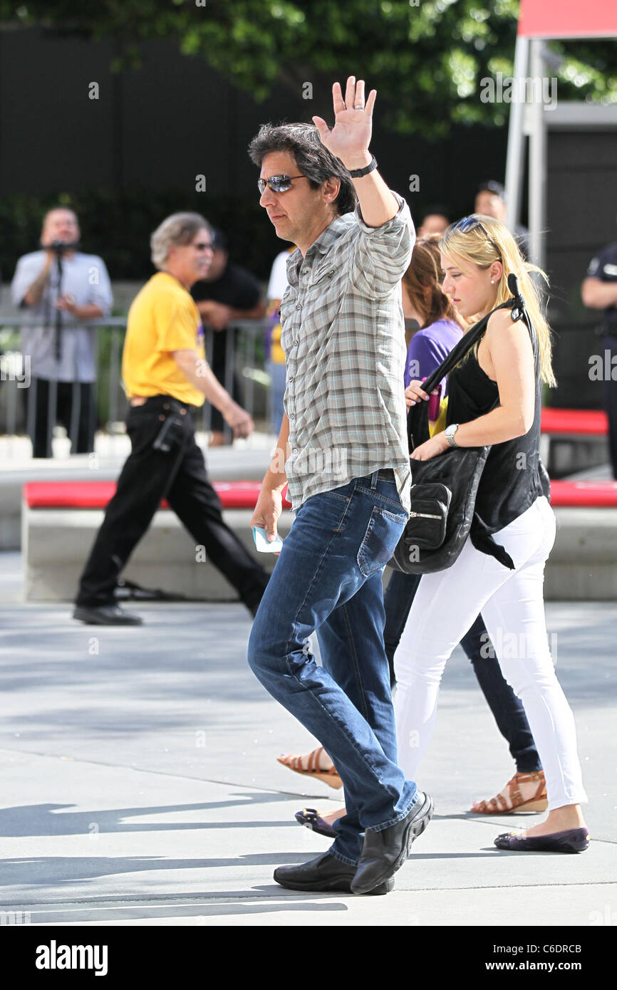 Ray Romano Celebrity arrivals at the Staples Center for game two of the ...