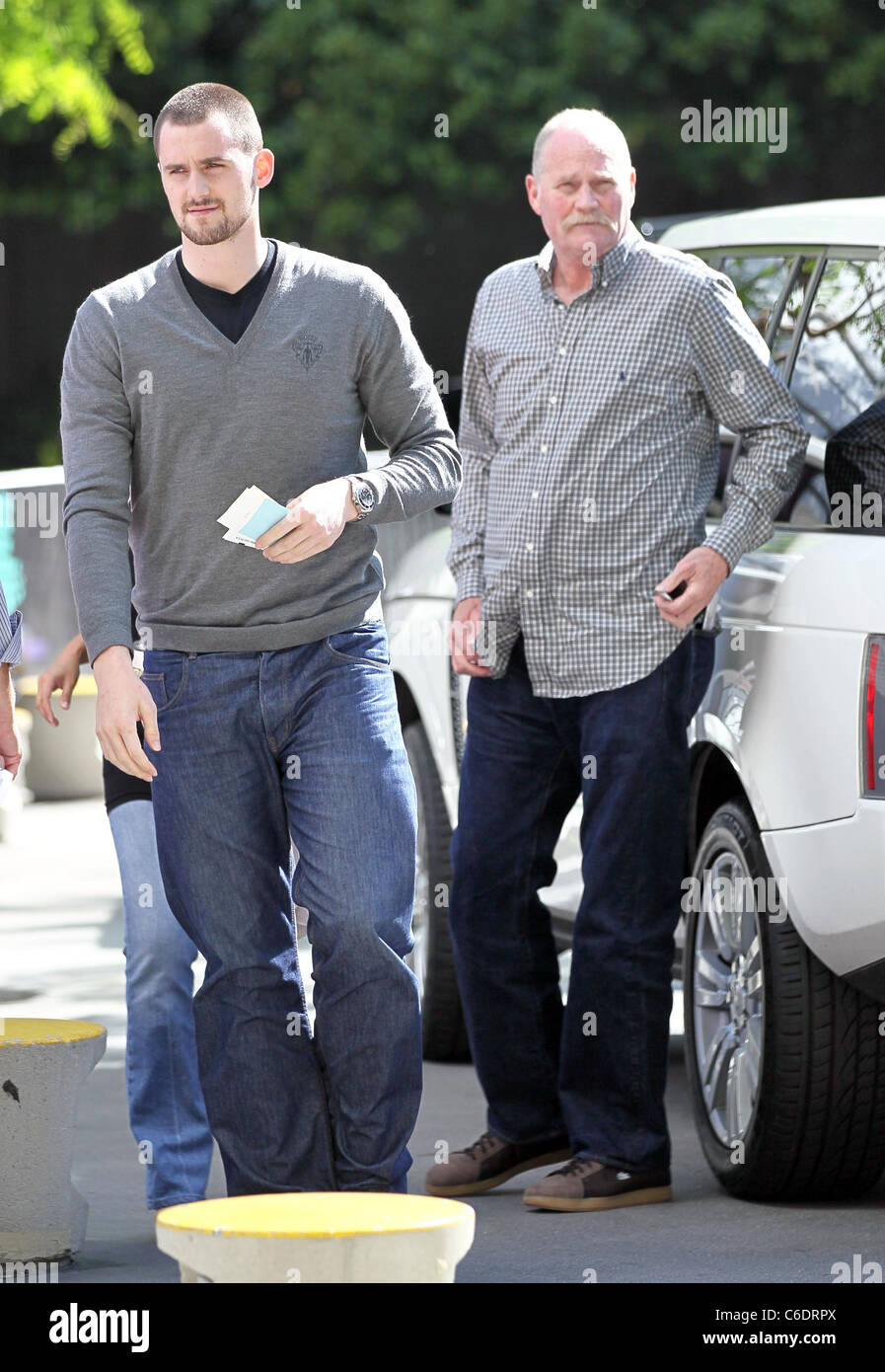 NBA player Kevin Love and his father Stanley Love Celebrity arrivals at ...