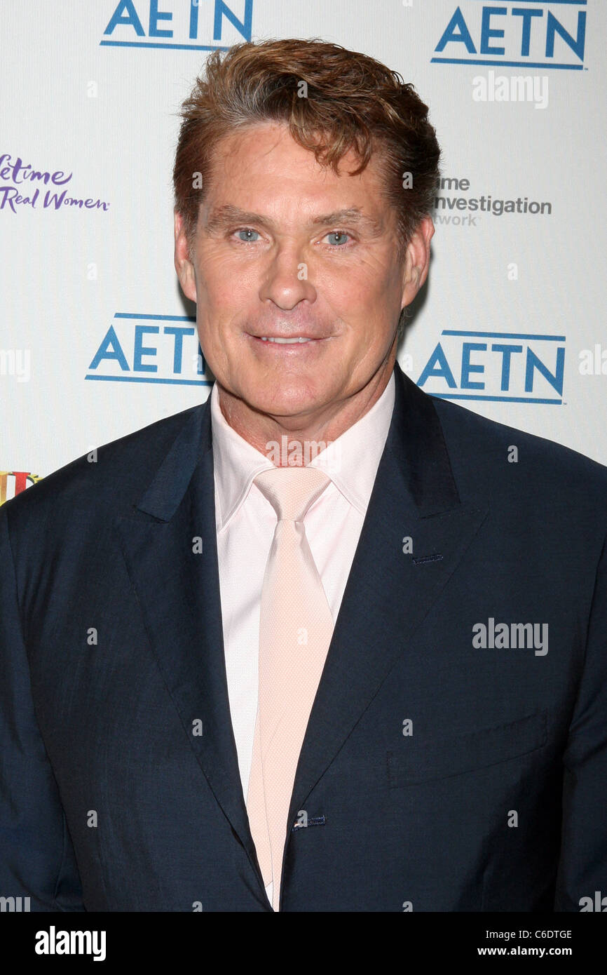 David Hasselhoff 2010 A&E Upfront at the IAC Building New York City ...
