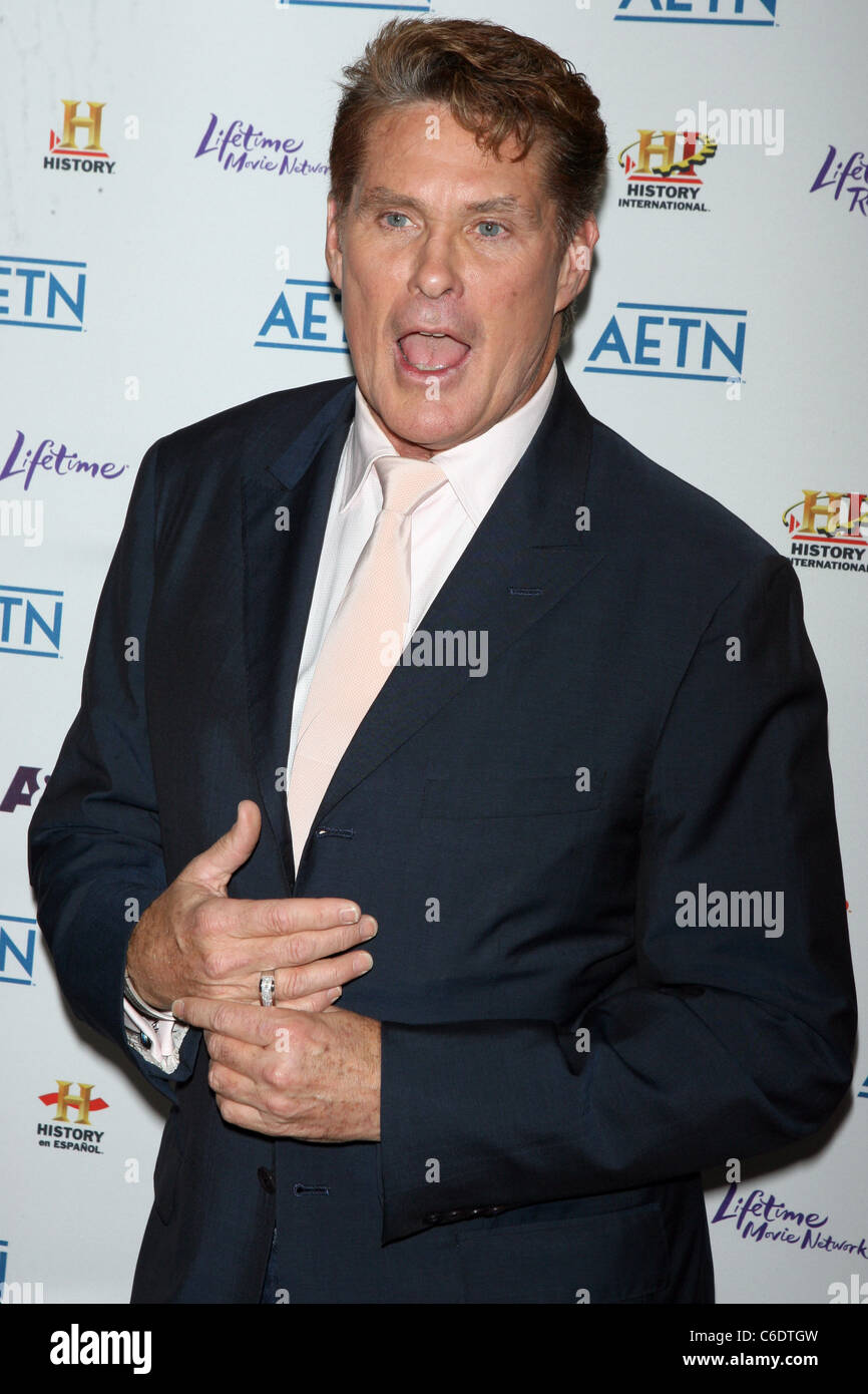 David Hasselhoff 2010 A&E Upfront at the IAC Building New York City ...