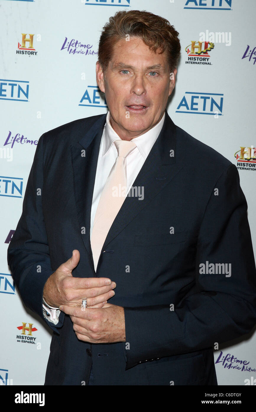 David Hasselhoff 2010 A&E Upfront at the IAC Building New York City ...