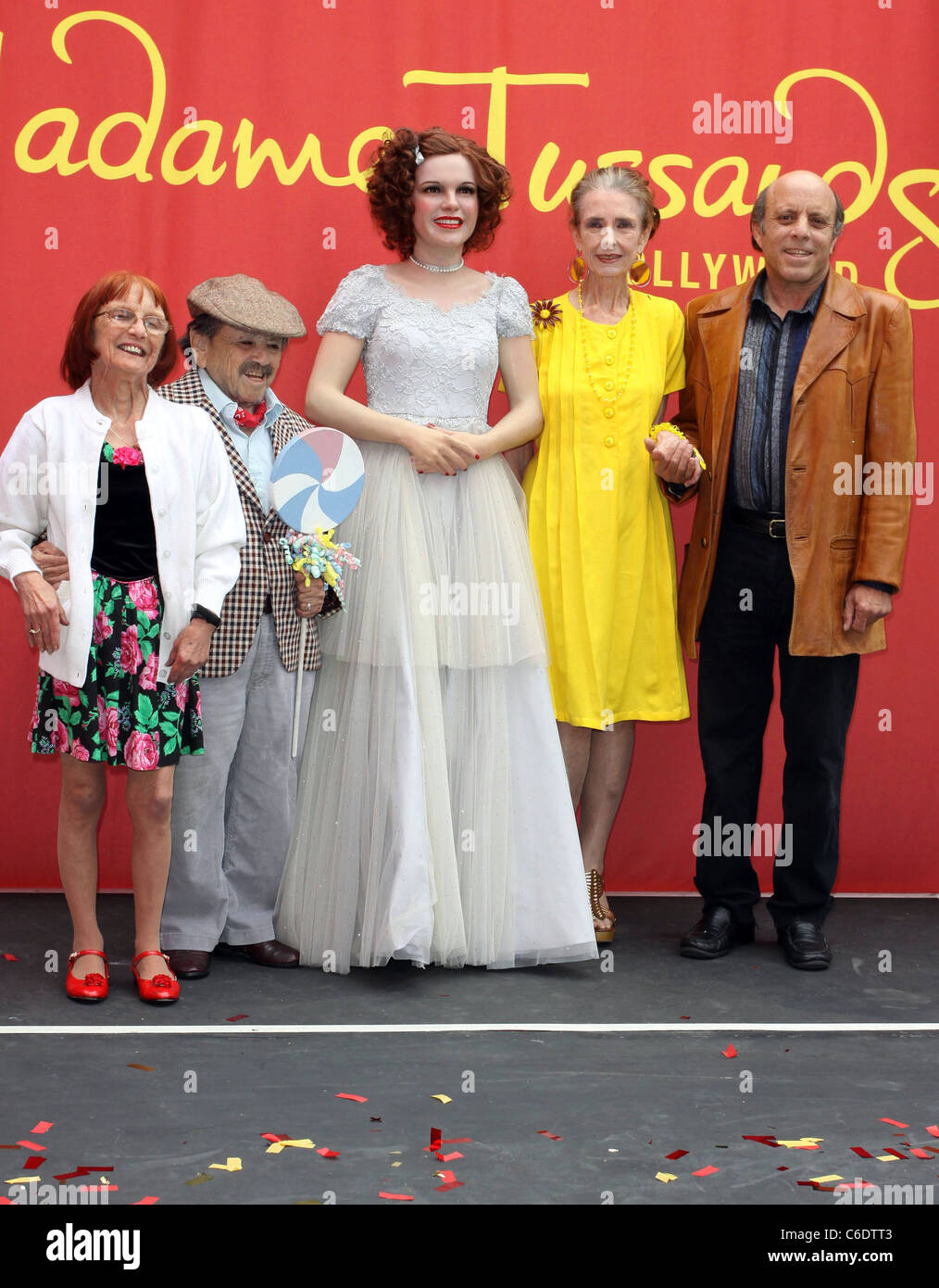 Jerry Maren and his wife Elizabeth Maren, wax figure of Judy Garland ...