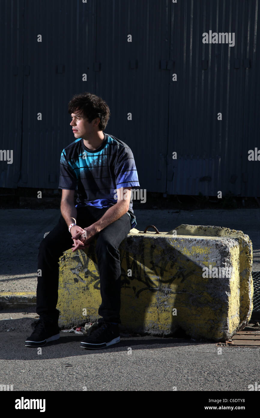 Portrait session with musician Ernest Greene of Washed Out at the Bell ...