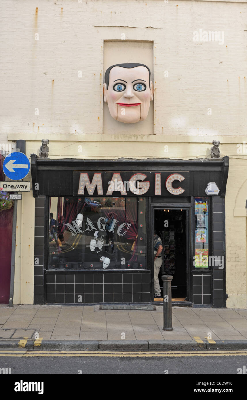 The Magic Shop in St James's Street Brighton with a large scary face ...