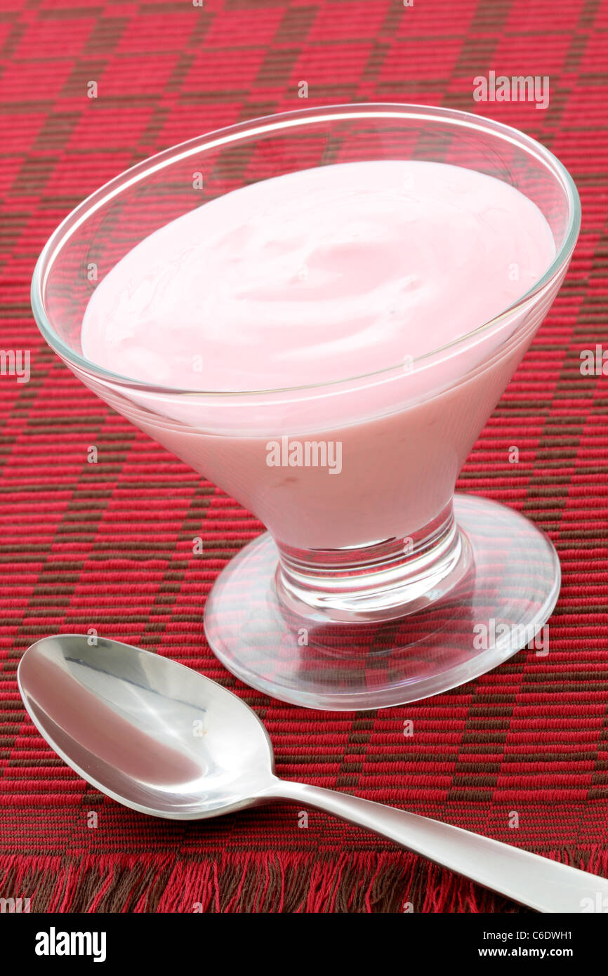 fresh and delicious creamy yogurt, healthy smooth snack, perfect at any ...