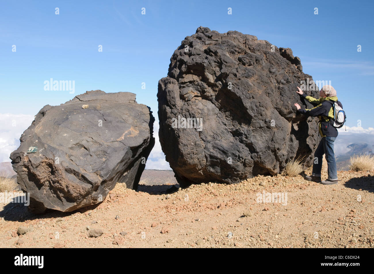 Solidified lava formation called The Eggs of Mount Teide, Teide ...