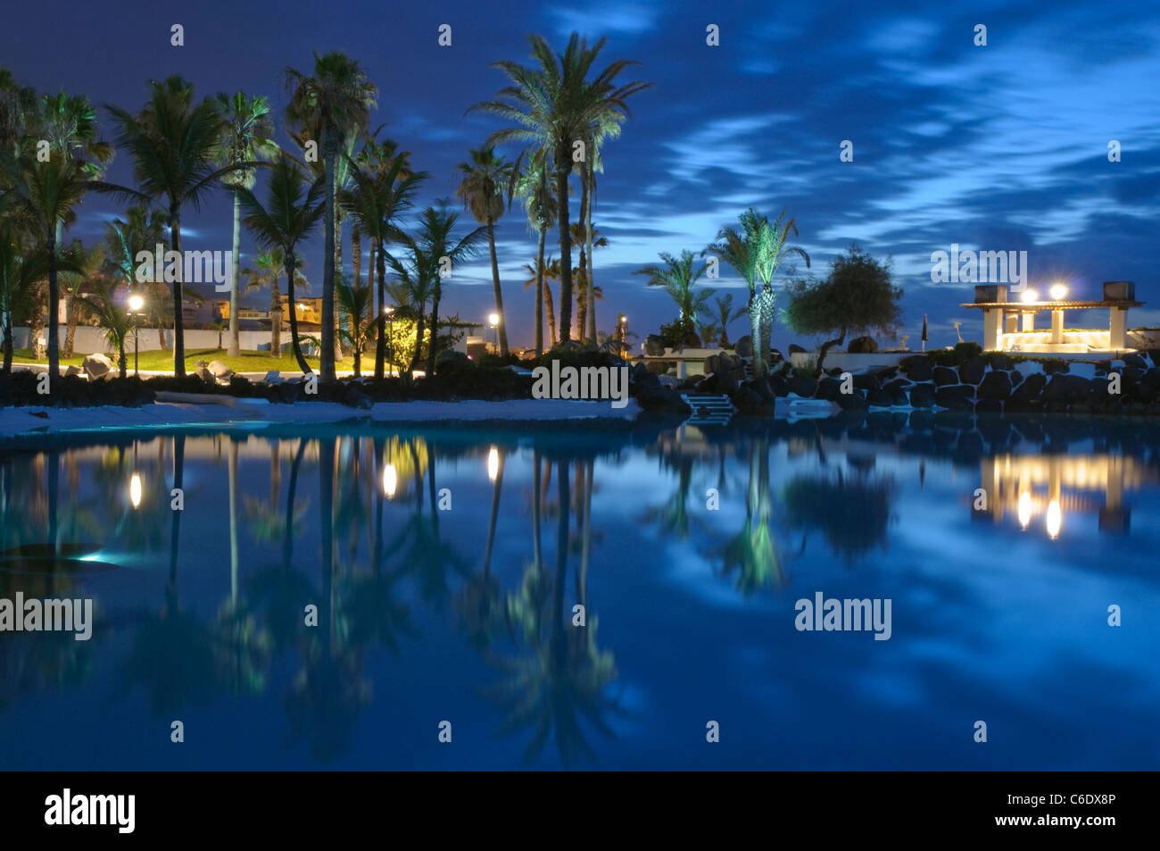 Lago de Martianez, sea water swimming pool, Puerto de la Cruz, Tenerife ...