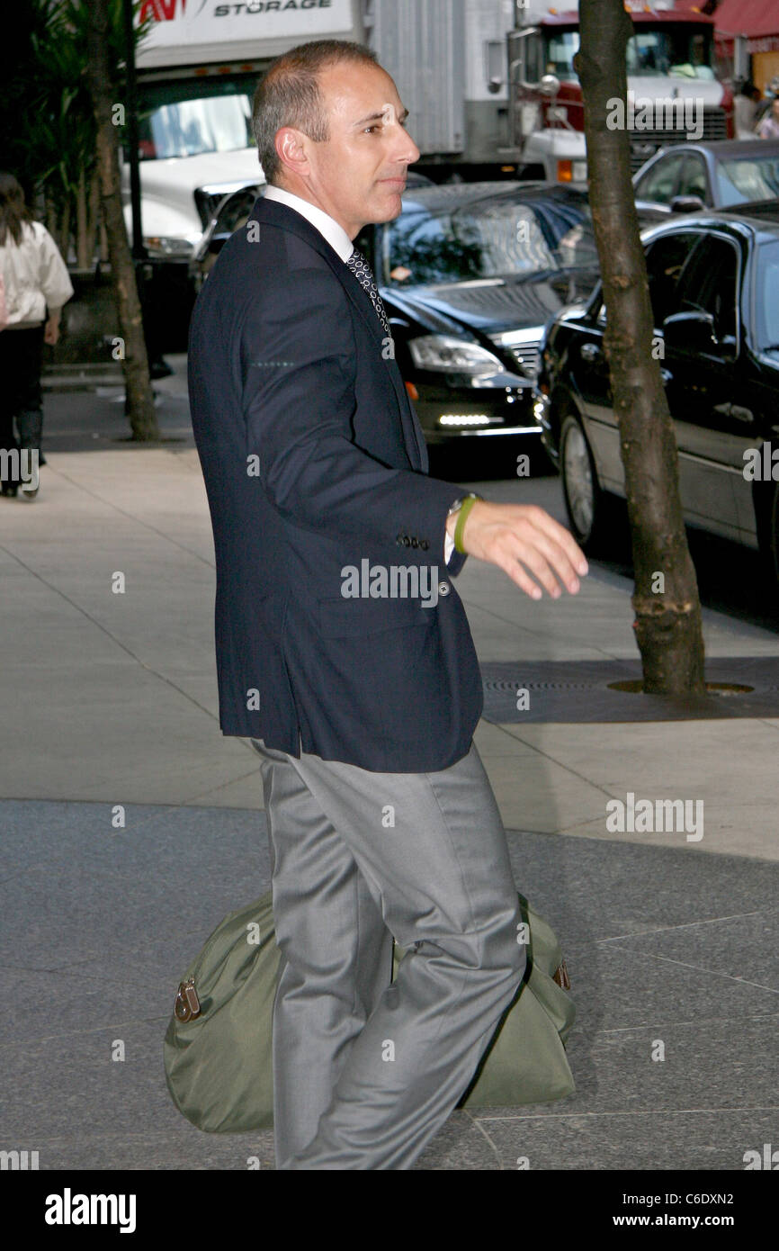 Matt Lauer NBC's 'Today' show anchor outside his Manhattan hotel New ...
