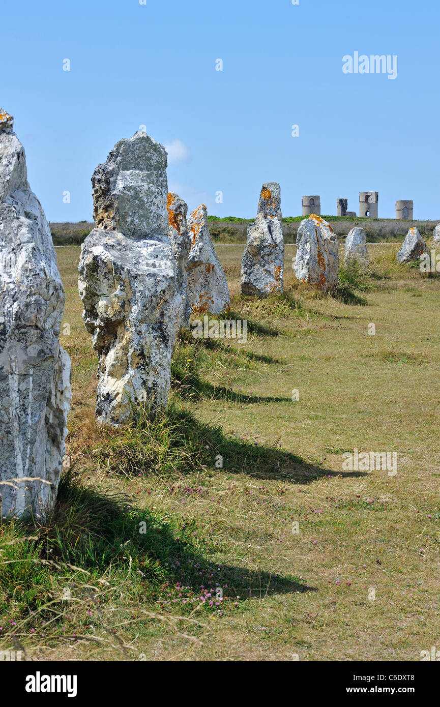 Neolithic Alignements de Lagatjar, stone alignment of megalithic ...