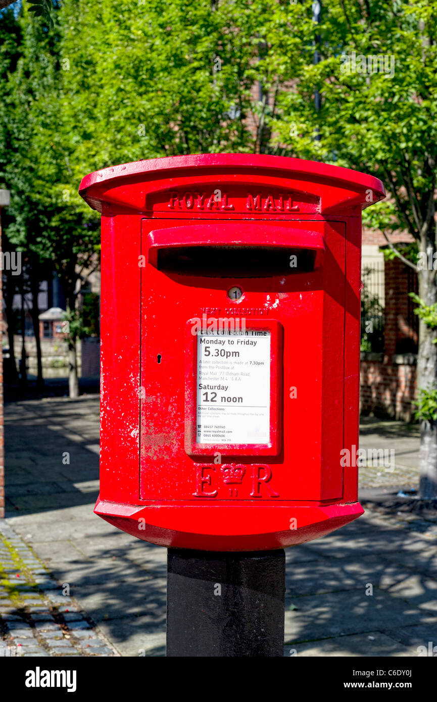 Pillar box on a pole Stock Photo - Alamy