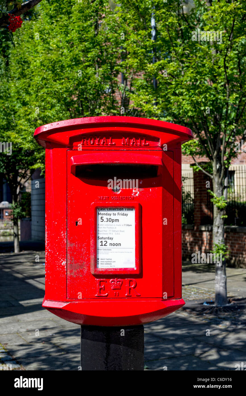 Pillar box on a pole Stock Photo - Alamy