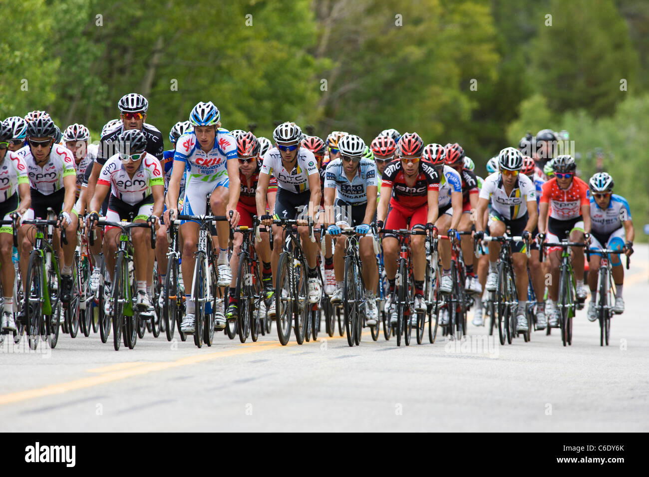 Professional cyclists race up Independence Pass in Stage Two of the USA ...
