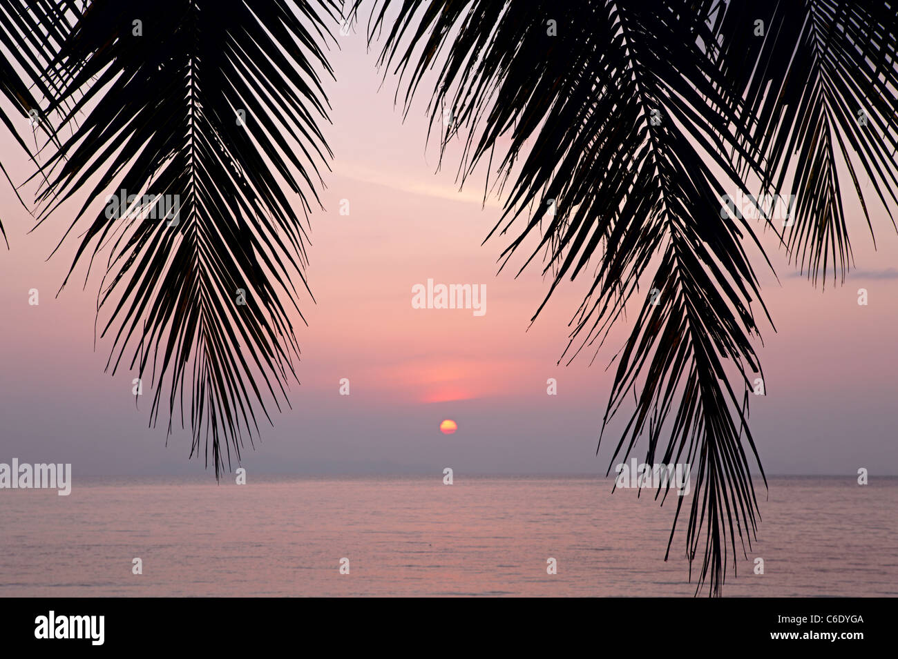 Ocean sunset. Koh Samui Island, Thailand Stock Photo - Alamy