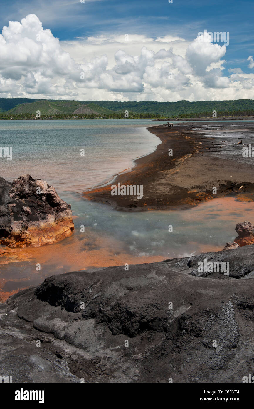 Hot Springs near the base of Tavurvur Volcano in the Rabaul Caldera ...
