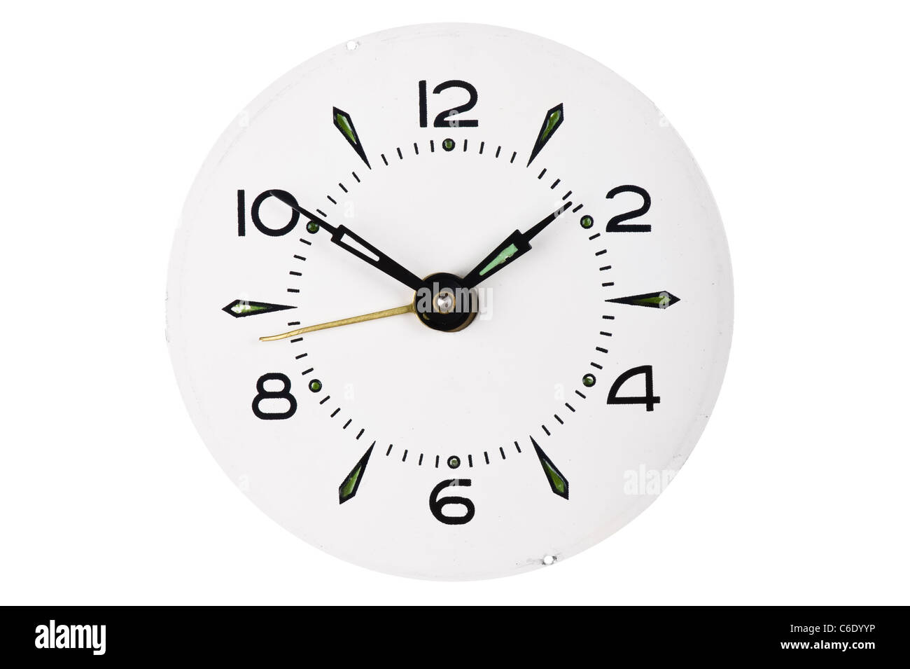 object on white - tool clock close up Stock Photo - Alamy
