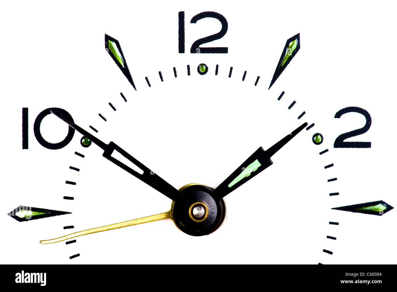 object on white - tool clock close up Stock Photo - Alamy