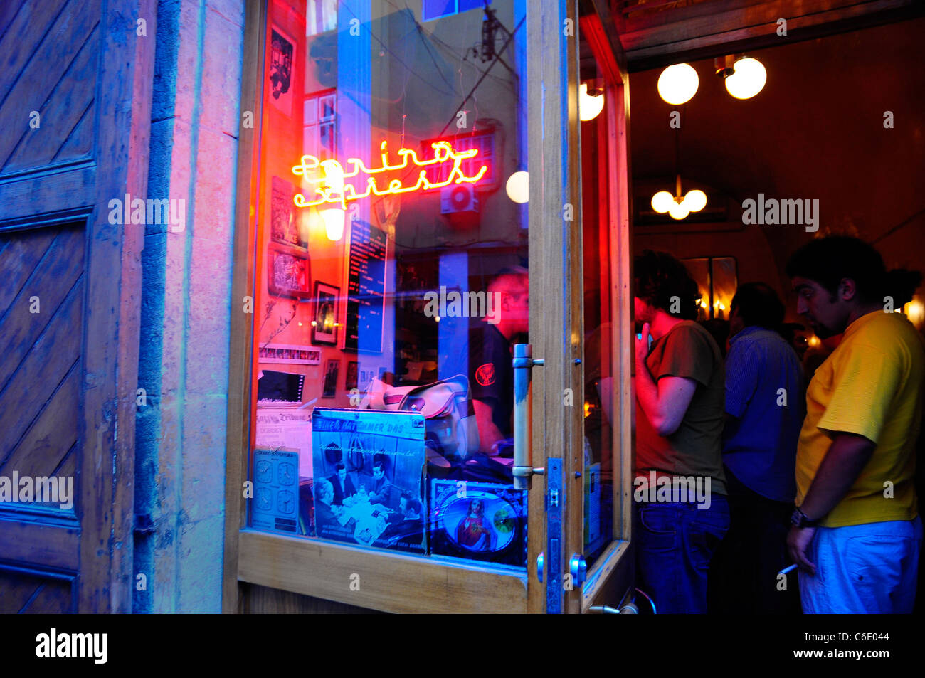 The bars and restaurants on the street Gourad in the Gemmayzeh district ...