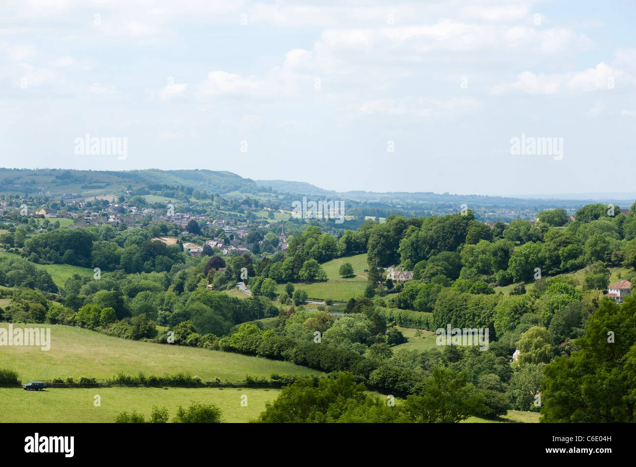 The Slad Valley near Stroud from Swift's Hill Nature Reserve ...