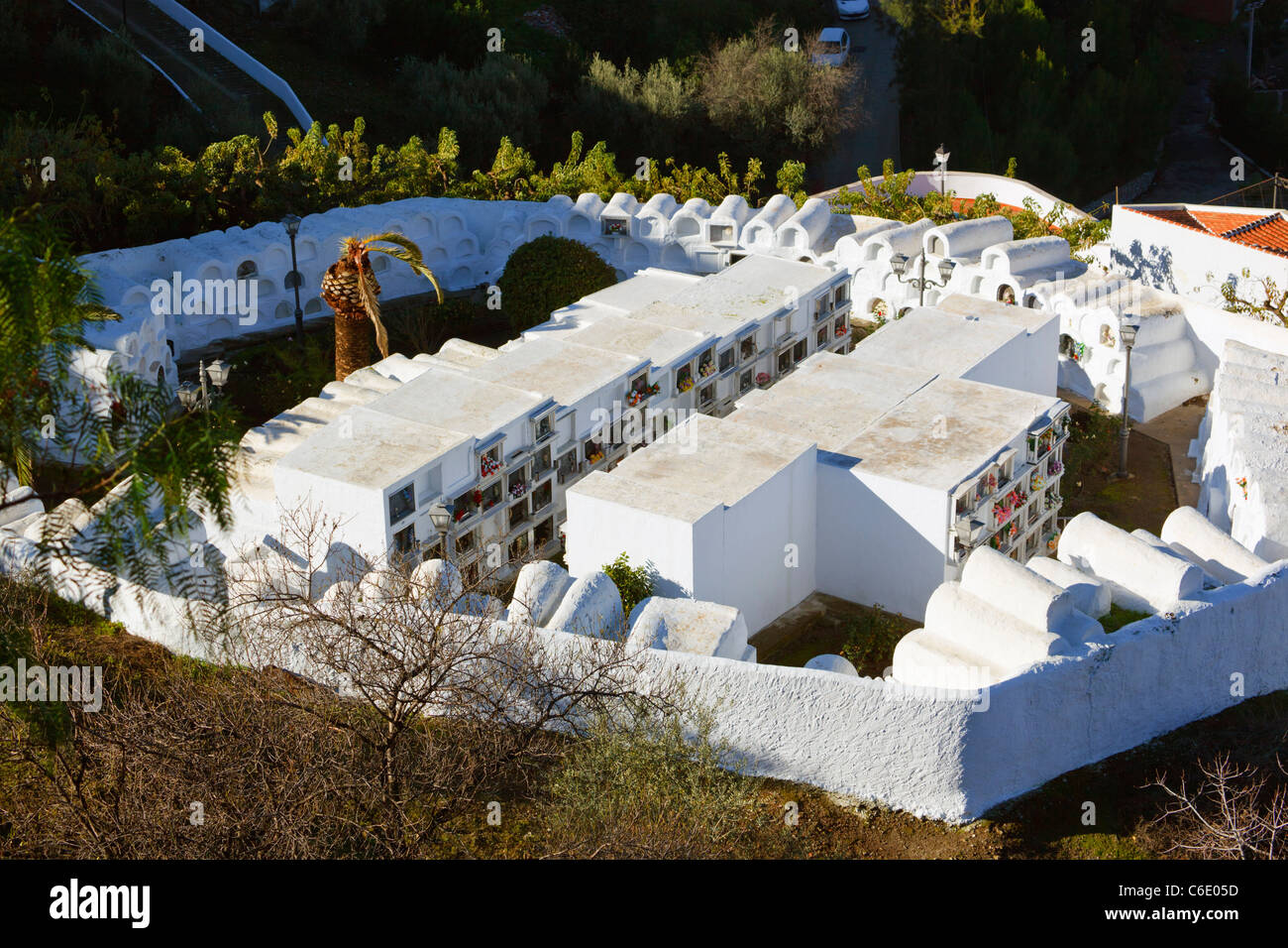 Cementerio redonda, Sayalonga, La Axarquía, Malaga Province, Spain ...