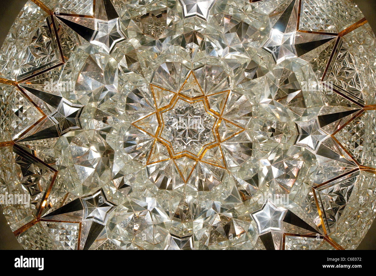 Crystal ceiling construction in Menara TV Tower, Kuala Lumpur, Malaysia ...