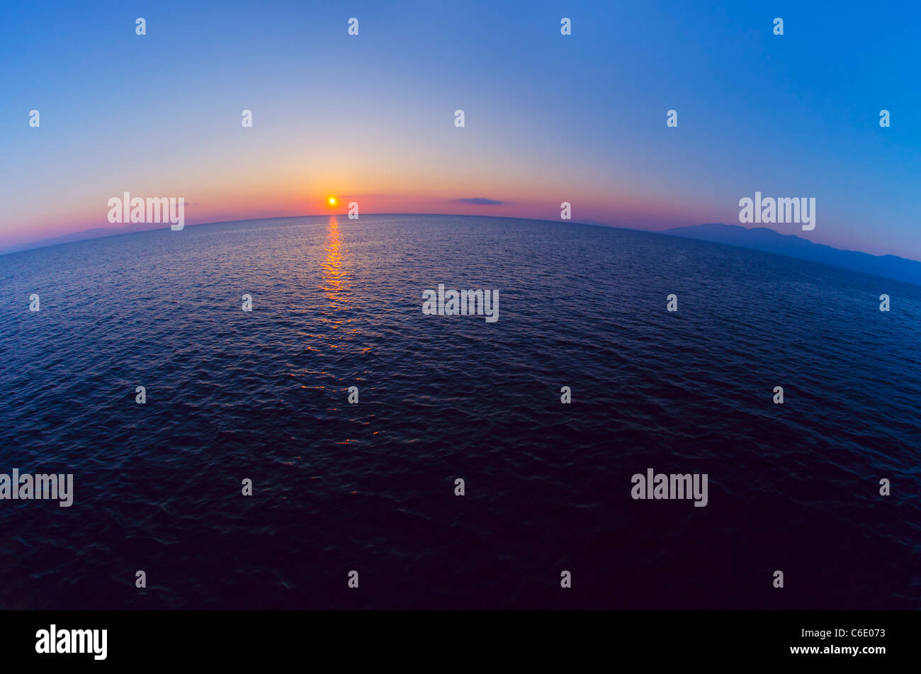 Aerial view sunrise horizon over hi-res stock photography and images ...