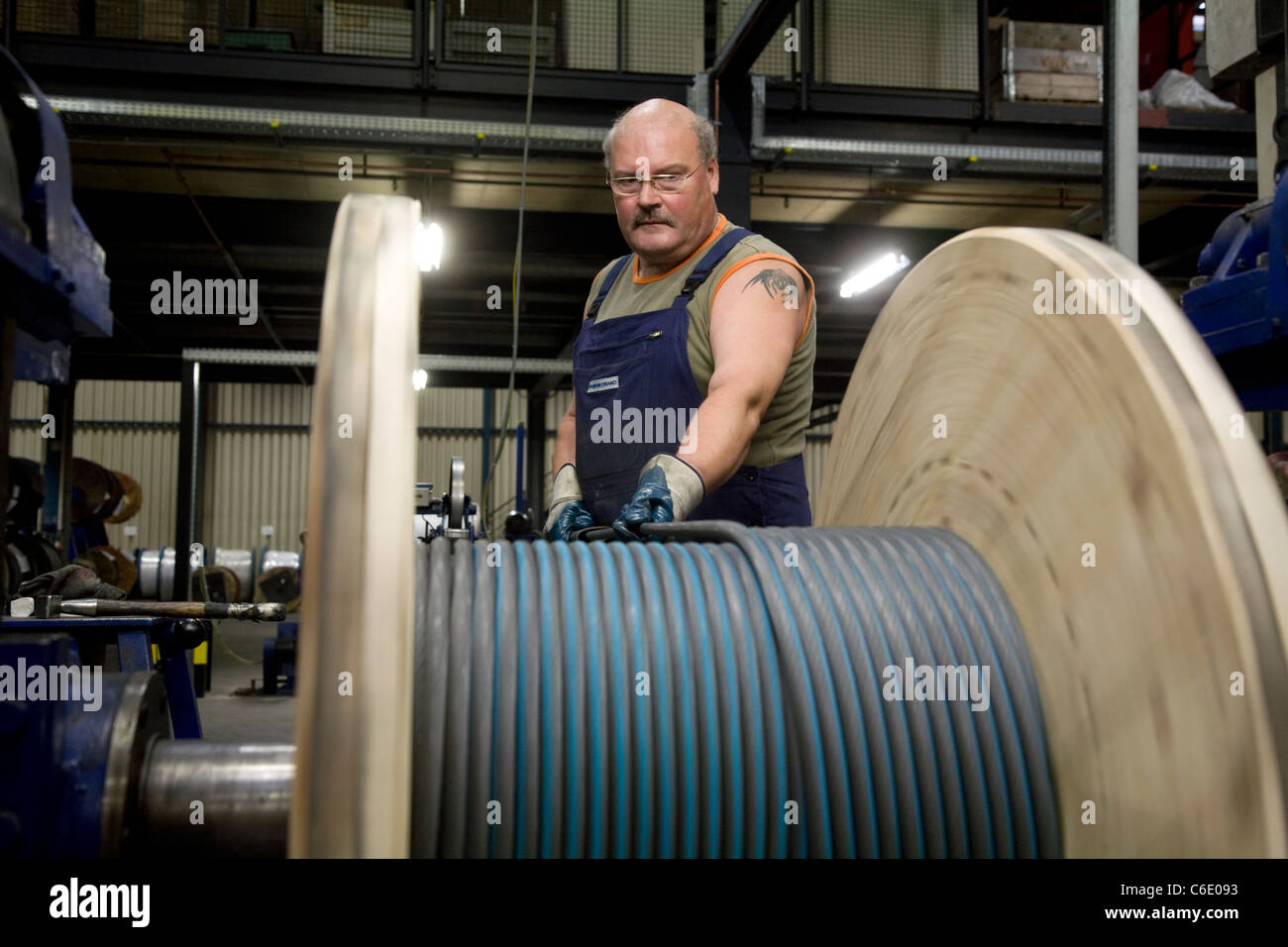 Pfeifer Drako wire rope factory, Muelheim an der Ruhr, Germany Stock ...