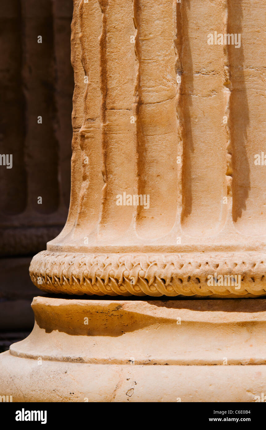 Greece, Athens, Acropolis, Doric column of Propylaea Stock Photo - Alamy