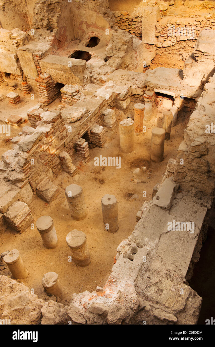 Greece, Athens, Archaeological site of Roman Bath Stock Photo - Alamy