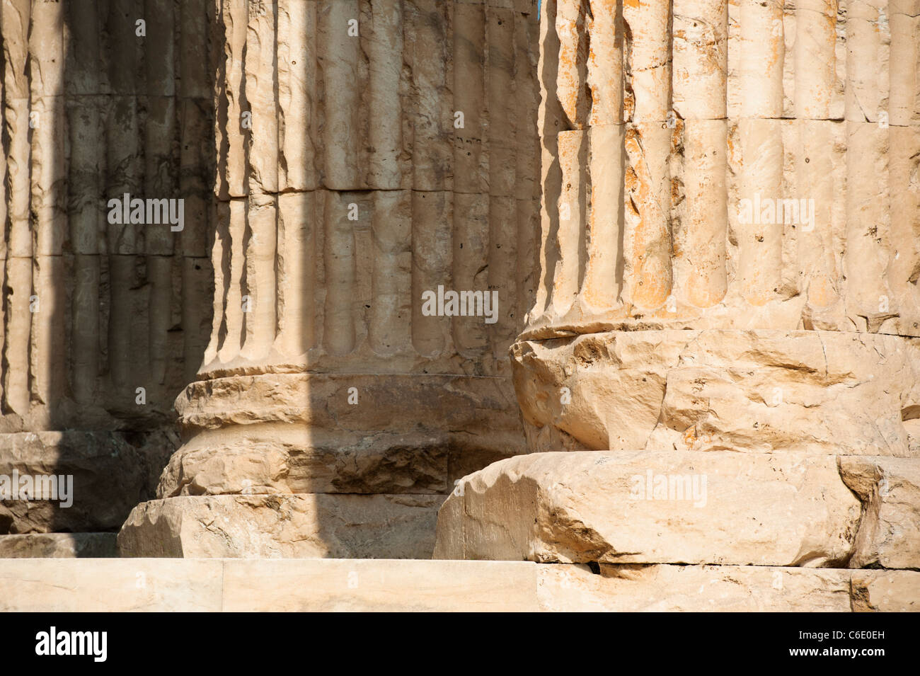 Greece, Athens, Corinthian columns of Temple of Olympian Zeus Stock ...