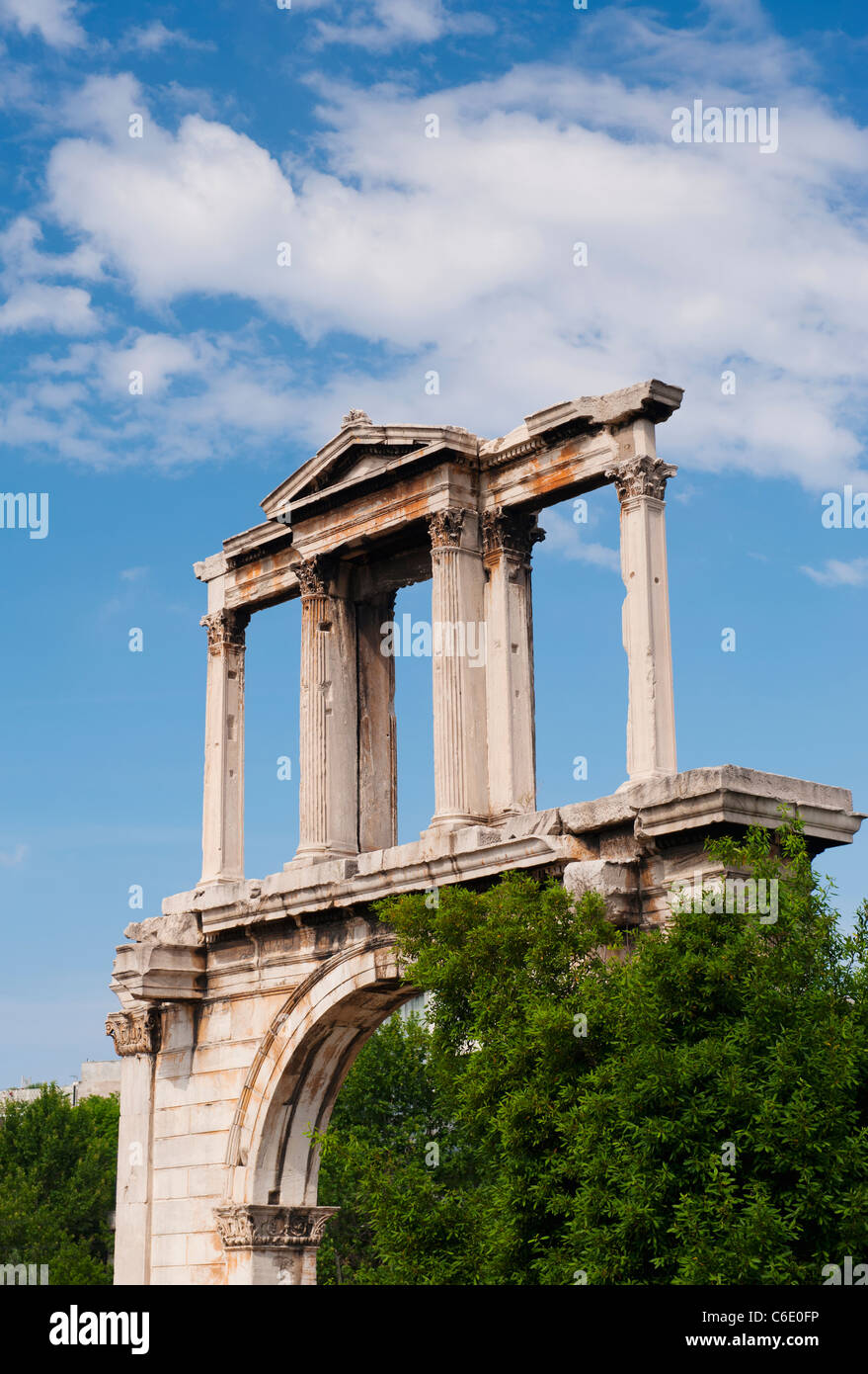 Greece, Athens, Hadrians Gate Stock Photo - Alamy
