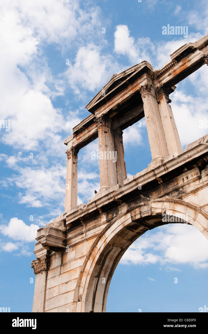 Greece, Athens, Hadrians Gate Stock Photo - Alamy