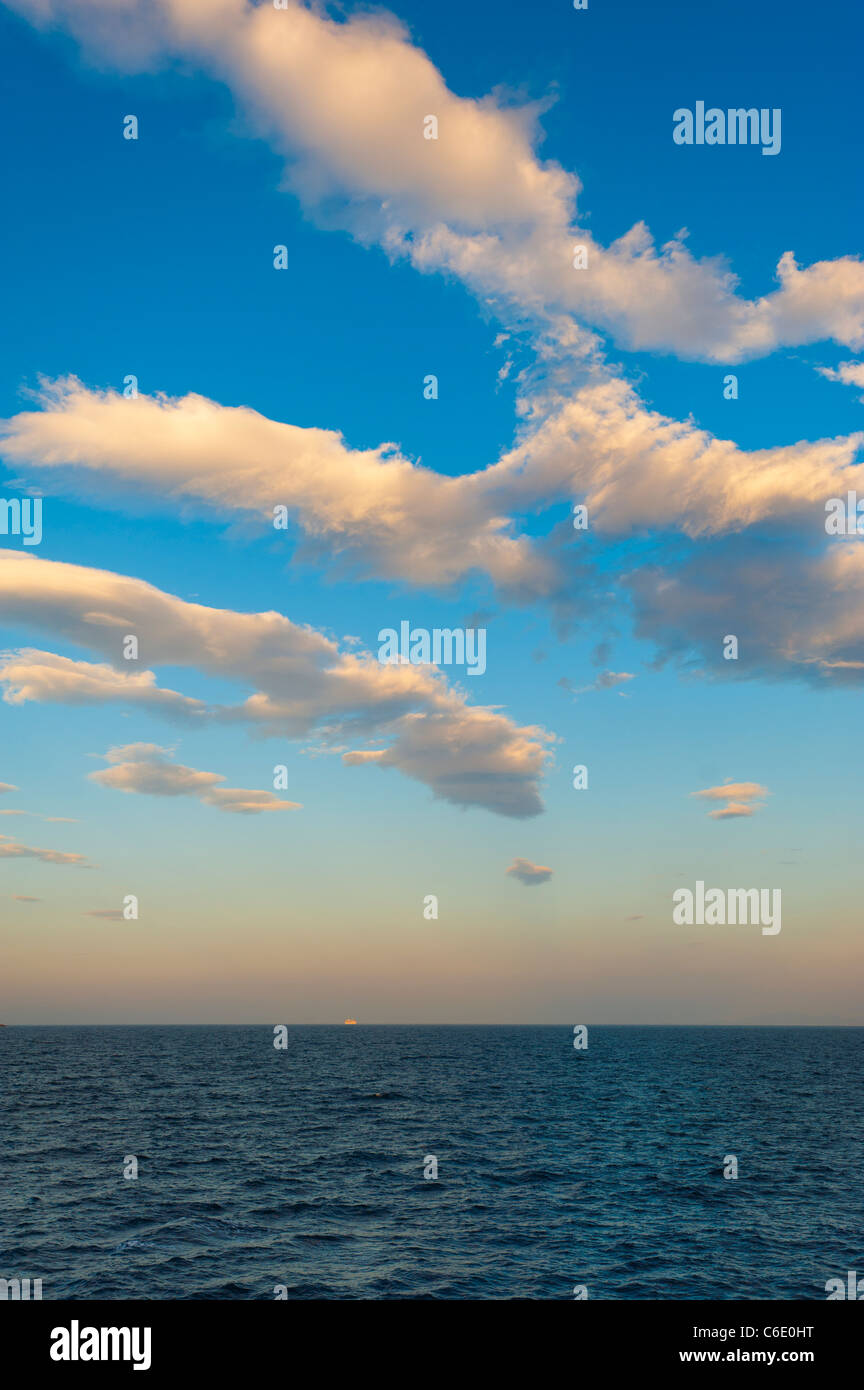 Greece, Clouds over Aegean Sea Stock Photo - Alamy