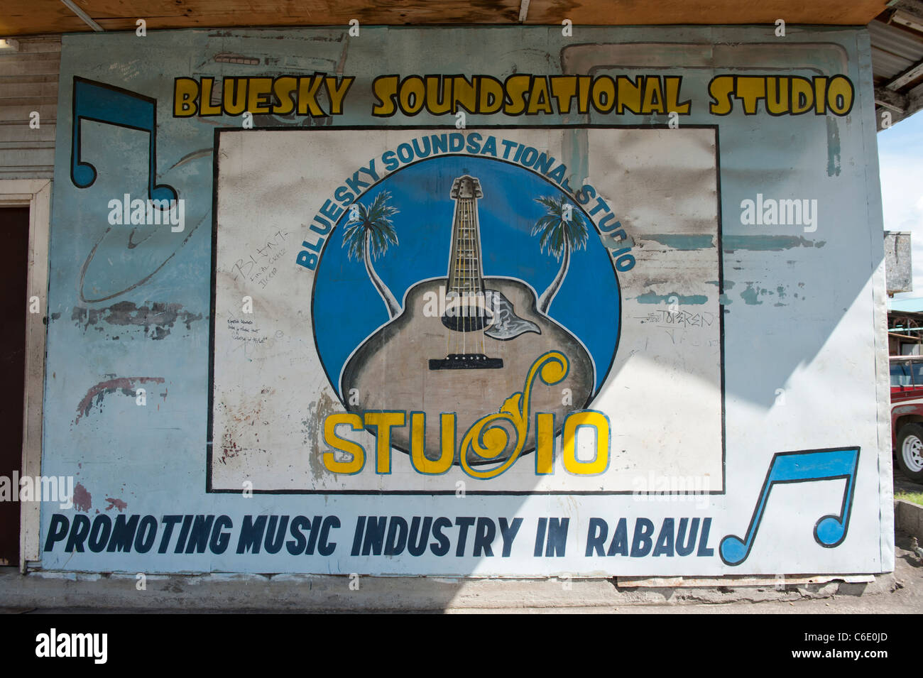 Local Traditional Music Recording Studio in Rabaul, East New Britain ...