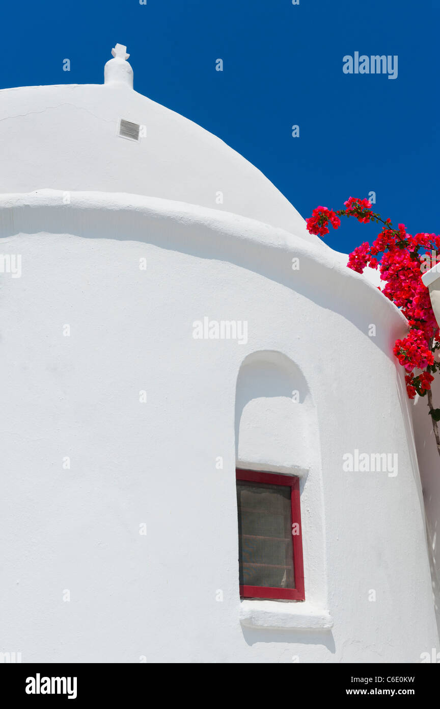 Greece, Cyclades Islands, Mykonos, Traditional building window Stock ...
