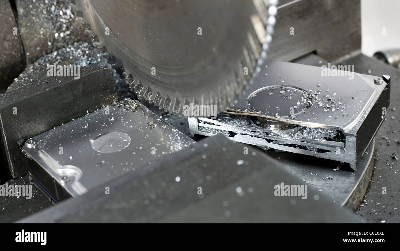 circular saw in close up. Metal saw. Abolish hard disk Stock Photo - Alamy