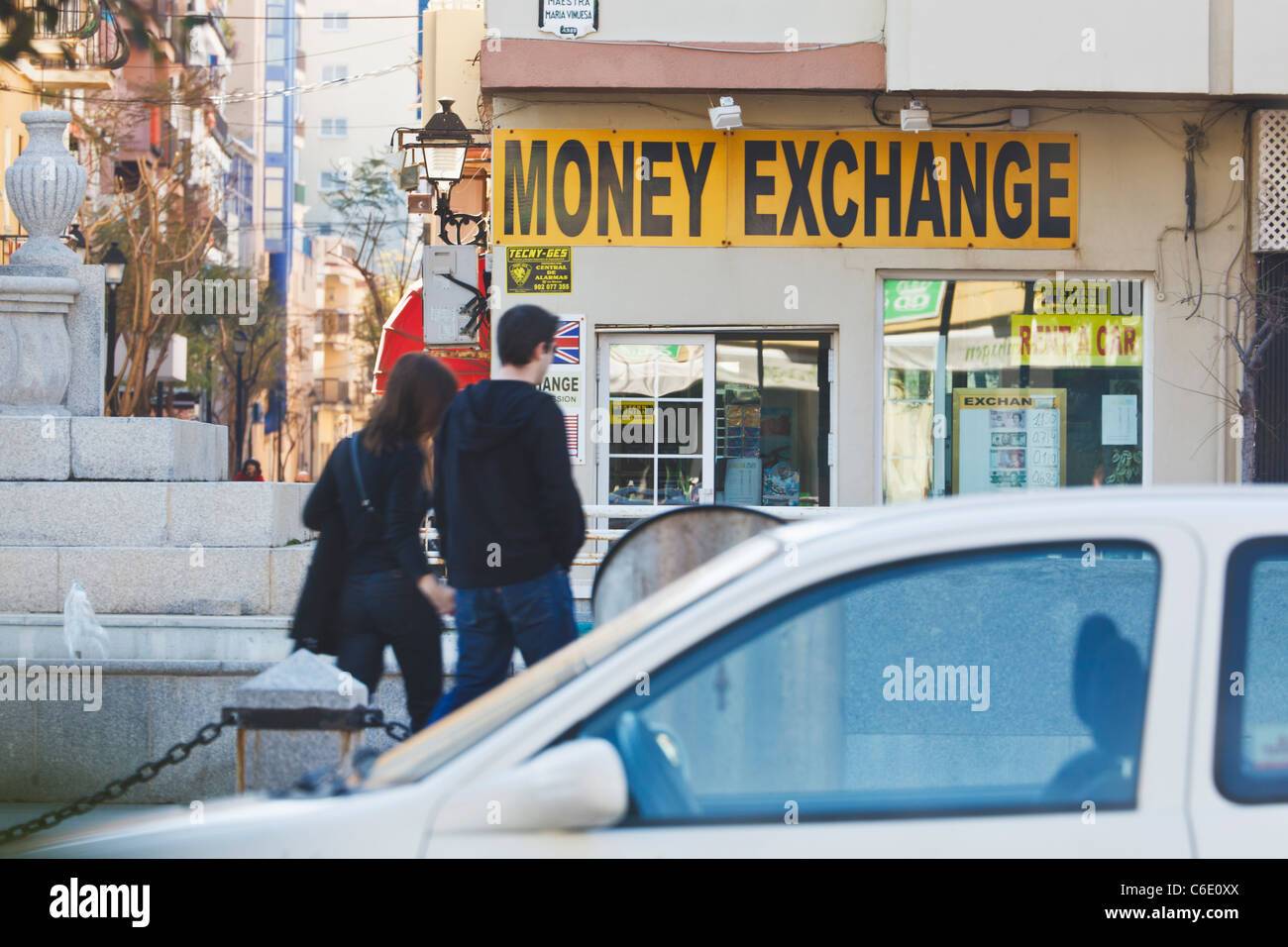 Money Exchange shop in Los Boliches, Fuengirola, Malaga Province, Costa ...