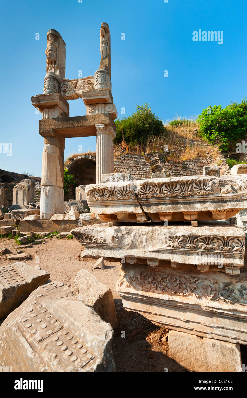 Turkey, Ephesus, Temple of Domitian Stock Photo - Alamy