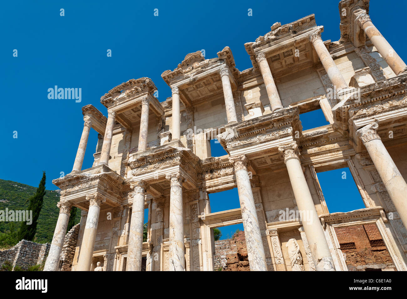 Turkey, Ephesus, Library of Celsus Stock Photo - Alamy