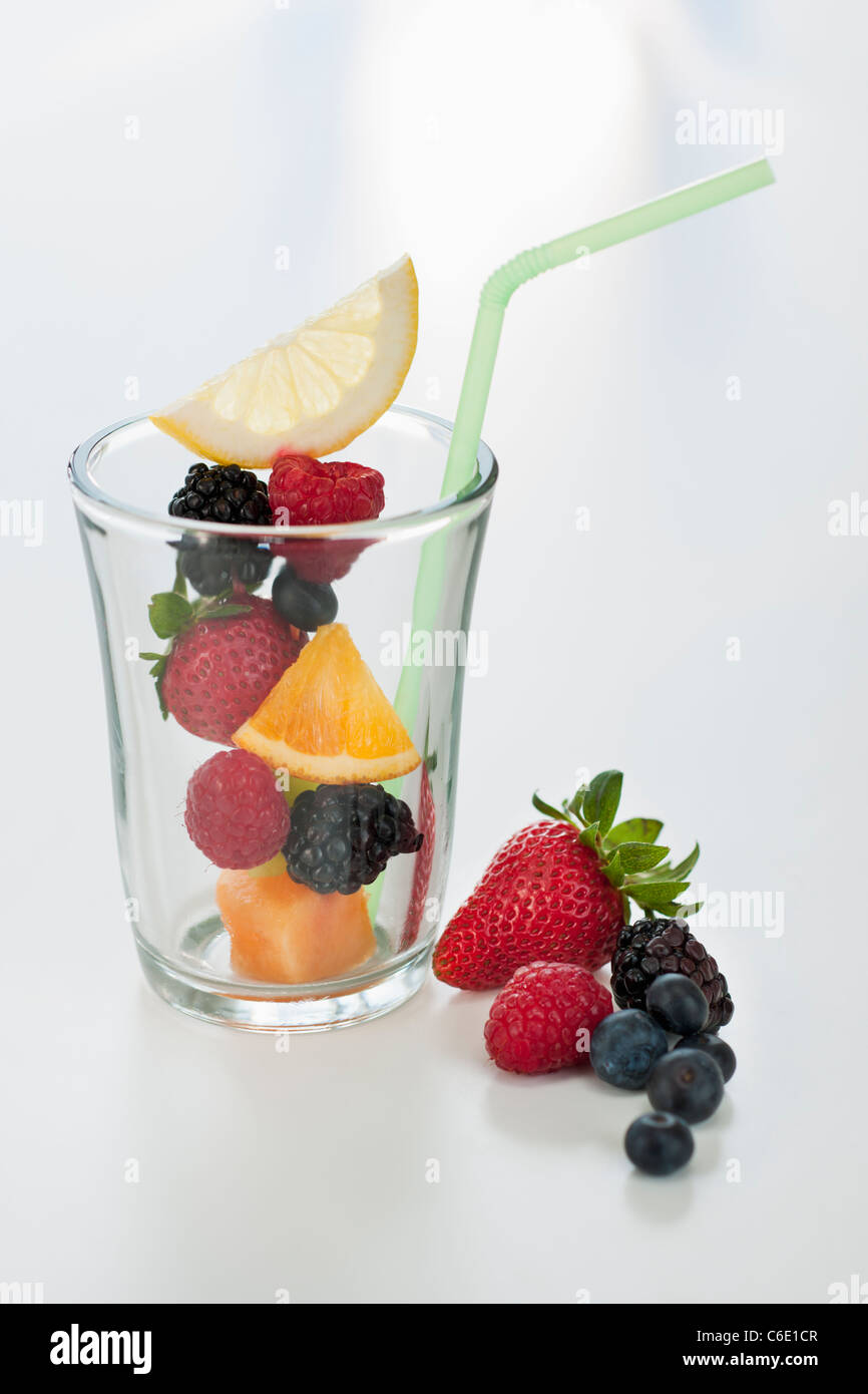 Fruit salad glass hi-res stock photography and images - Alamy
