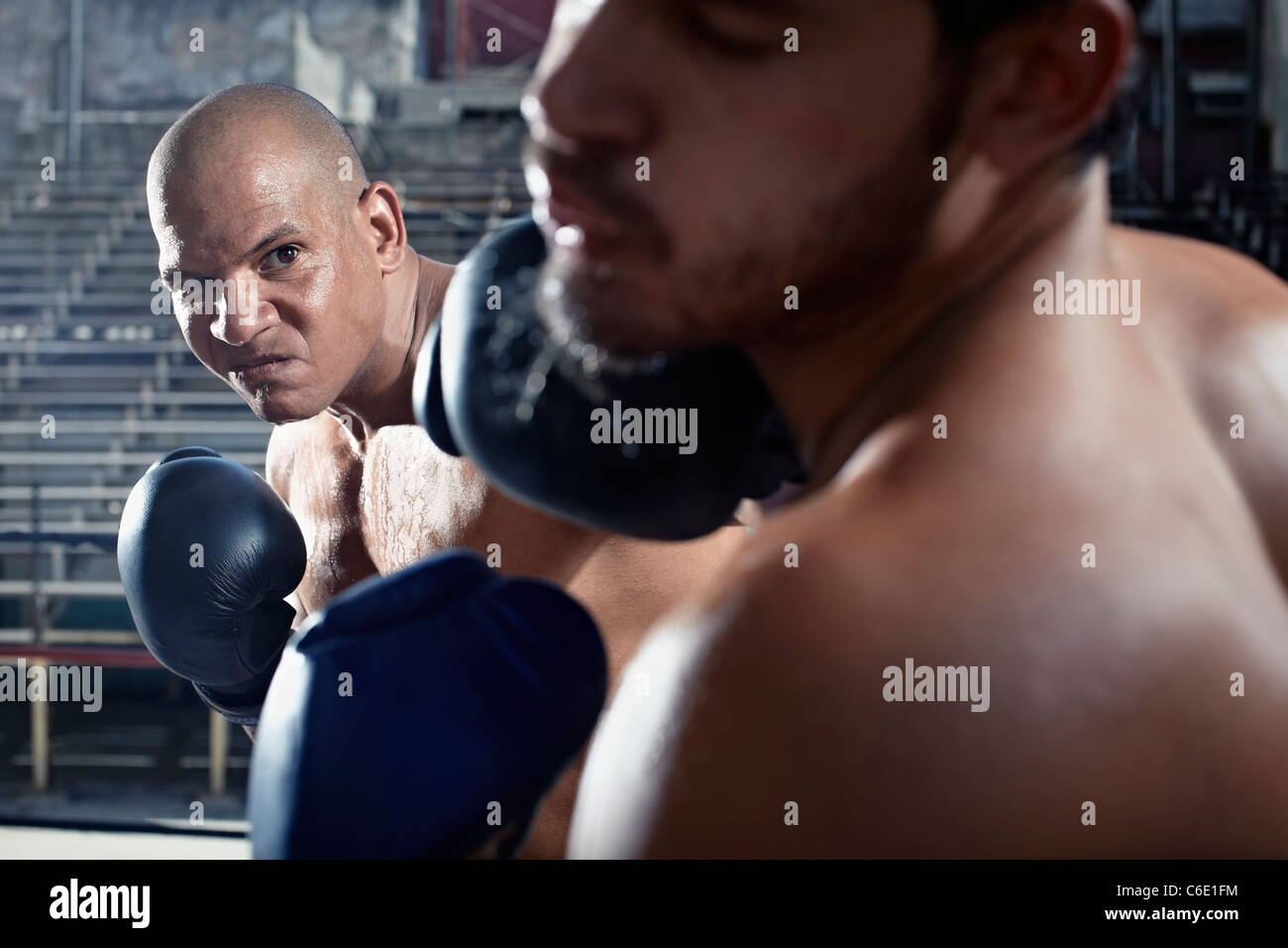 Hispanic boxers sparring in gym Stock Photo - Alamy