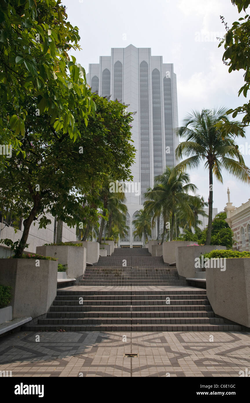 National Mosque with a star-shaped folding roof, Kuala Lumpur, Malaysia ...
