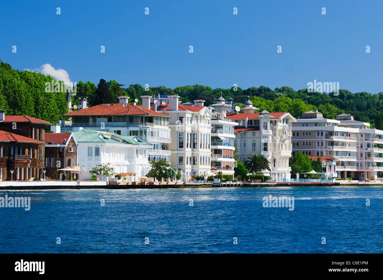 Turkey, Yenikoy, Yali on the Bosphorus Stock Photo - Alamy