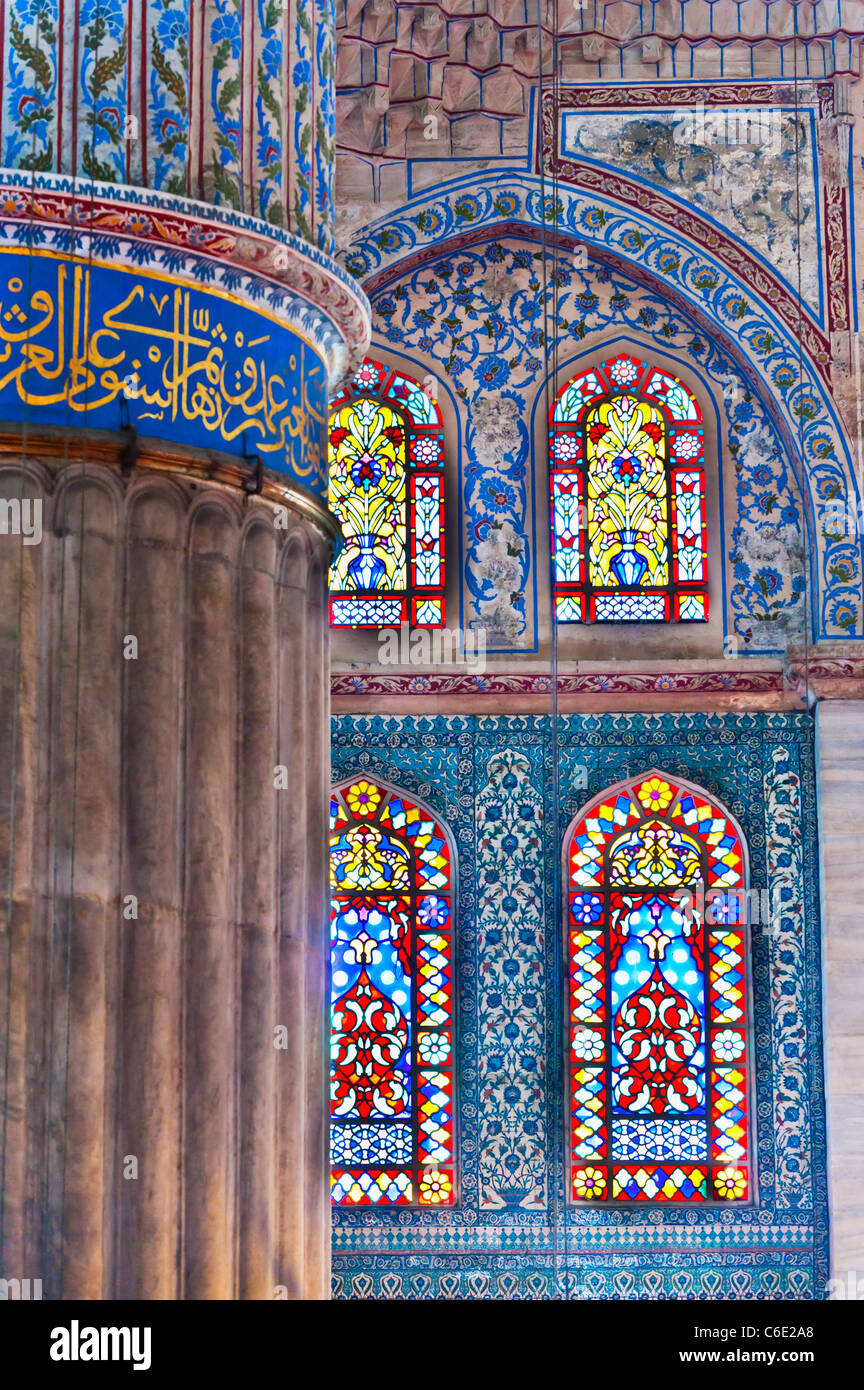 Turkey, Istanbul, Sultanahmet Mosque interior Stock Photo - Alamy
